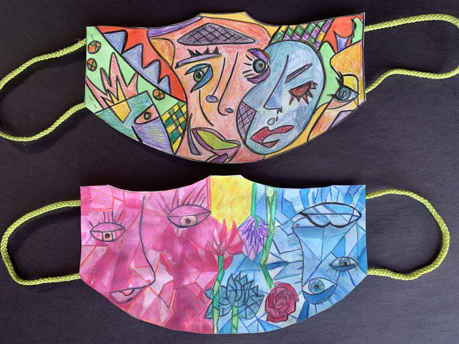 The Pennfield School Conceal/Reveal - Face Mask Art for Statewide Contest