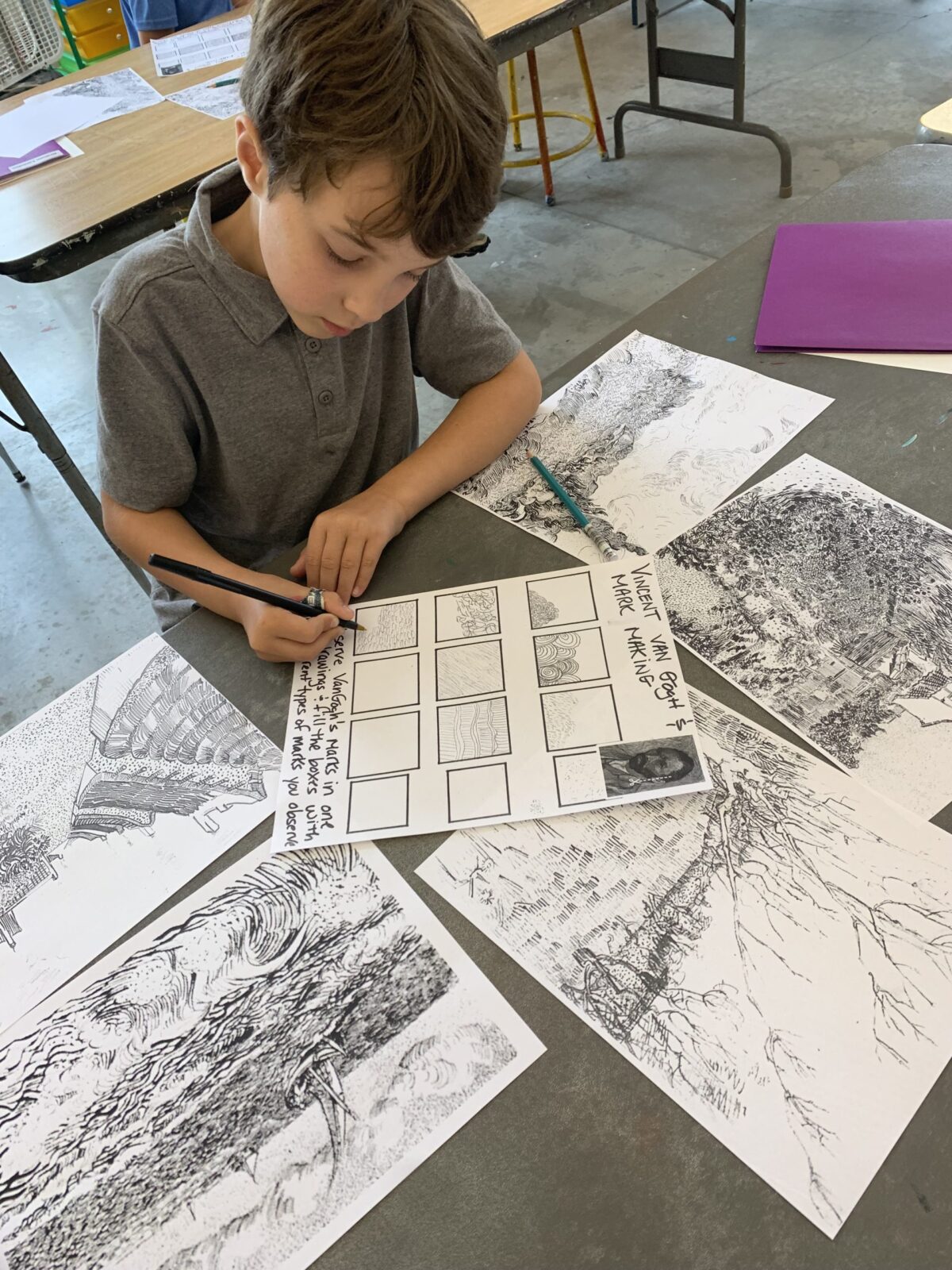 The Pennfield School 4th Grade Artists Make Their Mark